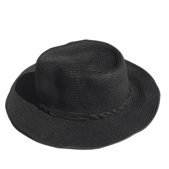 Rusty | Accessories | Rusty Black Paper Straw Hat | Poshmark